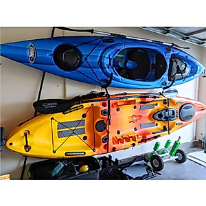 XZCheng Kayak Wall Hangers Heavy Duty Wall Mount Storage Rack for Kayak Canoe and Paddle Boards - Suitable for Wooden Frames and Solid Walls, Indoor and Outdoor, 100 Pound Capacity