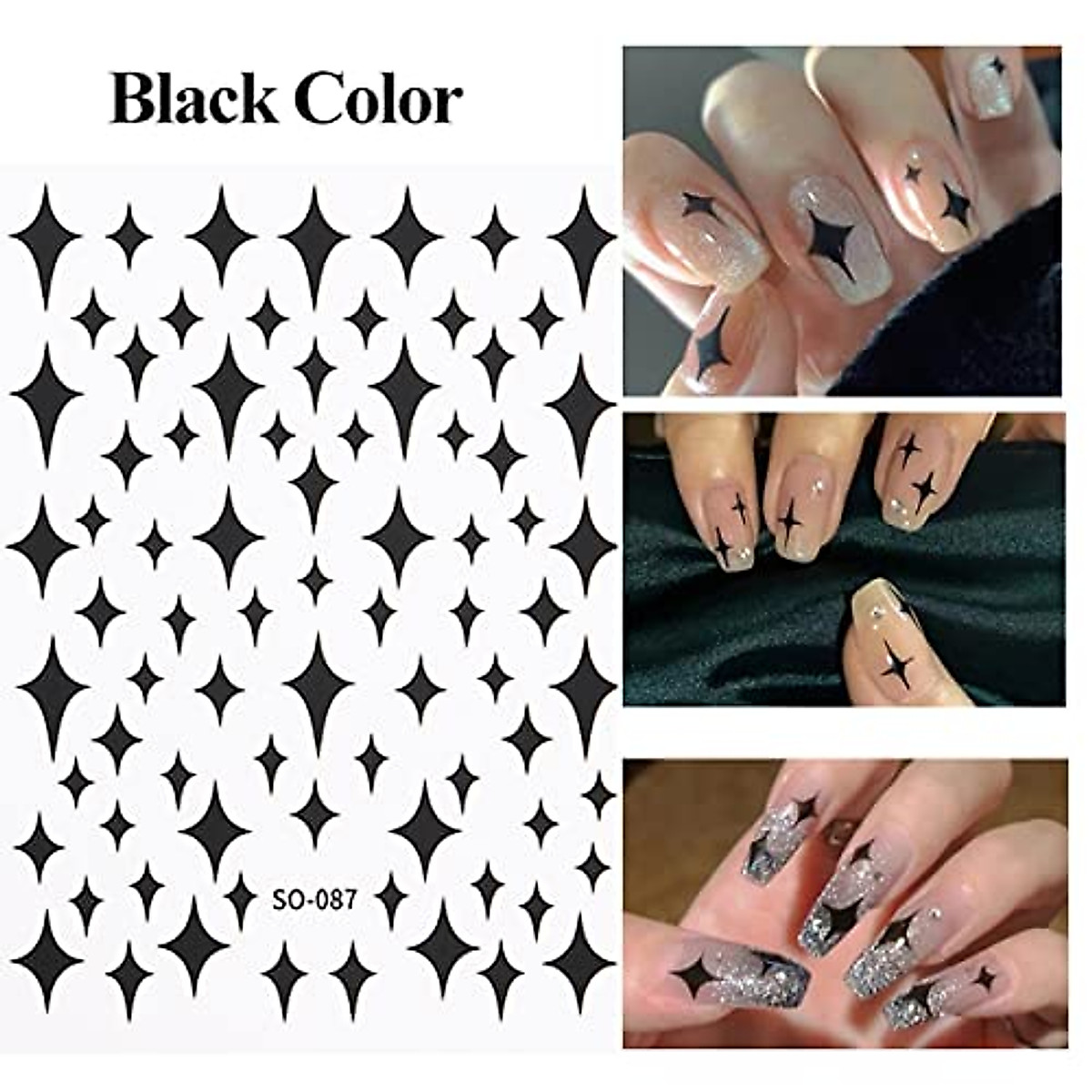 10 Sheets Heart Nail Art Stickers 3D Self-Adhesive Valentine's Day Nail Art Supplies Laser Star Heart Nail Decals Holographic Colorful Glitter Design Nail Decoration Accessories for Women Girls DIY Manicure Tips