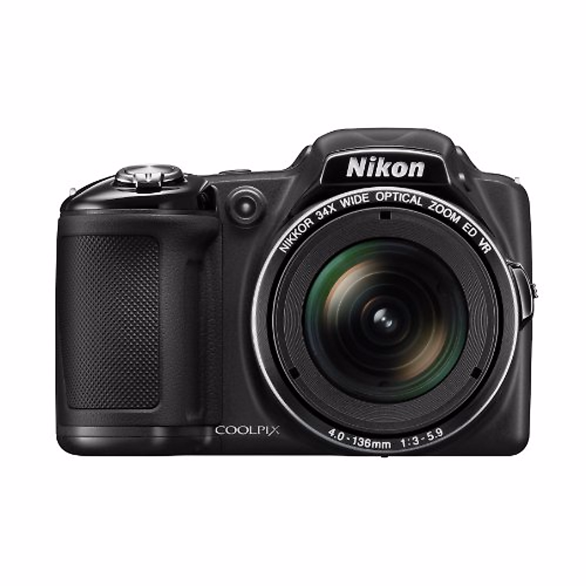 Nikon COOLPIX L830 16 MP CMOS Digital Camera with 34x Zoom NIKKOR Lens and Full 1080p HD Video (Black) (Discontinued by Manufacturer)