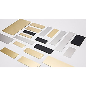 Engraving Plate Assortment - 20 Piece Aluminum and Brass Stamping
