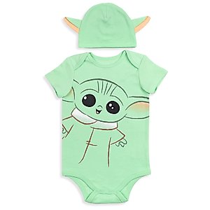 STAR WARS The Child Newborn Baby Boys Cosplay Bodysuit and Hat Set 0-3 Months