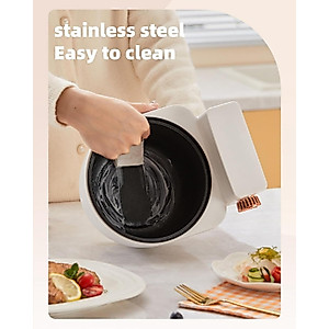 Generic Funny Rice Cooker Non-Stick Multi Cooker Toilet-Shaped Electric Cooking Pot For Stir Fry, Steak, Noodles, Soup Portable Hot Pot For Dorm, Office, Travel,toilet crock pot, white