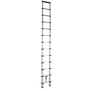 COSCO SmartClose Telescoping Aluminum Ladder with top Cap (300-lb Capacity, 12.5 ft. Ladder with 16 Ft. Max Reach)
