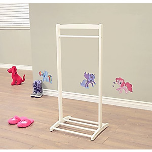 Frenchi Home Furnishing Freestanding Kid's Coat Rack & Hanger, white