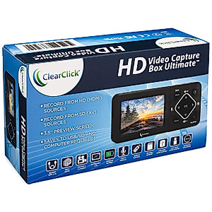 ClearClick HD Video Capture Box Ultimate - Capture and Stream Video from HDMI, RCA, VHS, VCR, DVD, Camcorders, Hi8