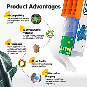 INKFUN Canon 250 XL 251 XL 250XL Compatible Ink Cartridges Replacement for PGI-250XL CLI-251XL with Canon PIXMA MX922 MG5420 MG5520 MG6320 Printer 15 Pack (3 Black,3 PGBK,3 Cyan, 3 Magenta,3 Yellow)