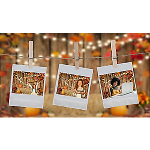 YYNXSY Fall Thanksgiving Photo Backdrop Autumn Retro Board Backdrops Wooden Fence Haystack Pumpkin Photo Background Thanksgiving Party Decorations Studio Photography Props 7X5FT YY-2516