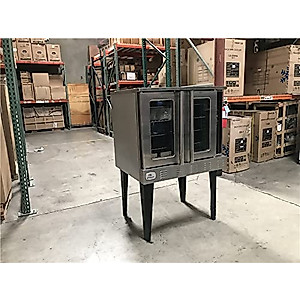 Commercial Convection Oven, Natural Gas or Propane, 54000 BTU, Single Deck, Four Legs, Restaurant Kitchen Bakery COG-1