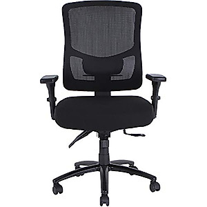 Lorell, LLR40210, Big & Tall Black Mesh Back Chair