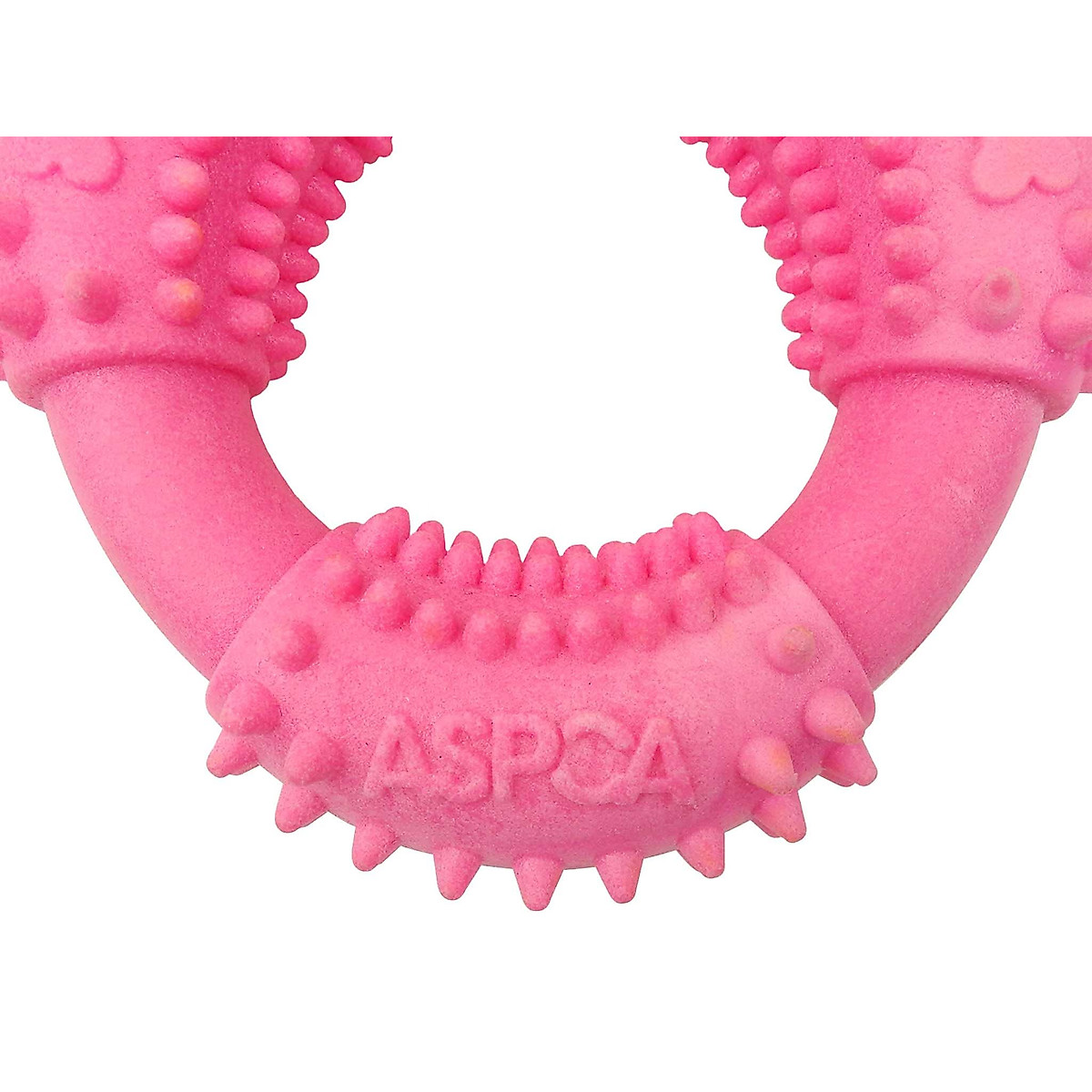 ASPCA Puppy Teething Spikey Ring Chew Toy, Non-Toxic TPR Rubber for Small to Medium Dogs - Random Color Shipped
