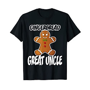 Mens Gingerbread Great Uncle Christmas Stocking Stuffer T-Shirt