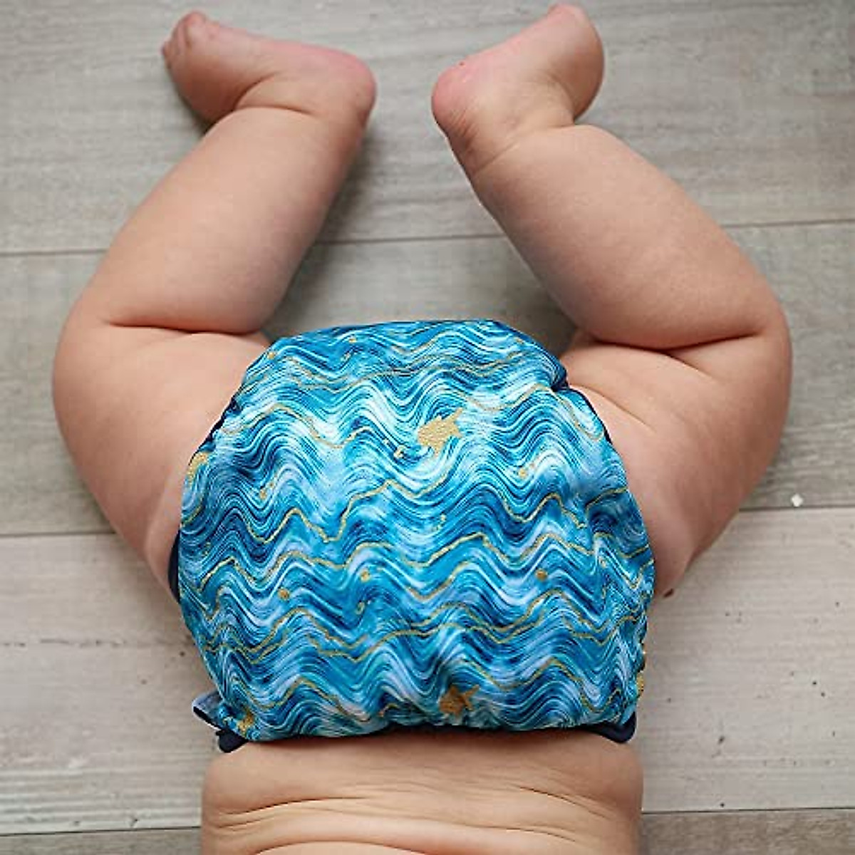 Best Bottom Bigger All in Two Diaper Cover | Adjustable Snap Cloth Diapers for Babies | Eco Friendly Reusable Diapers with Waterproof Gussets | Newborns Thru Toddlers 10-45+ Lbs. (Prickly Cactus)