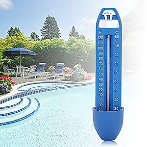2 Pcs Gardening Garden Entertainment, Swimming Pool Thermometer for Swimming Pool Spa Sauna Hot Spring