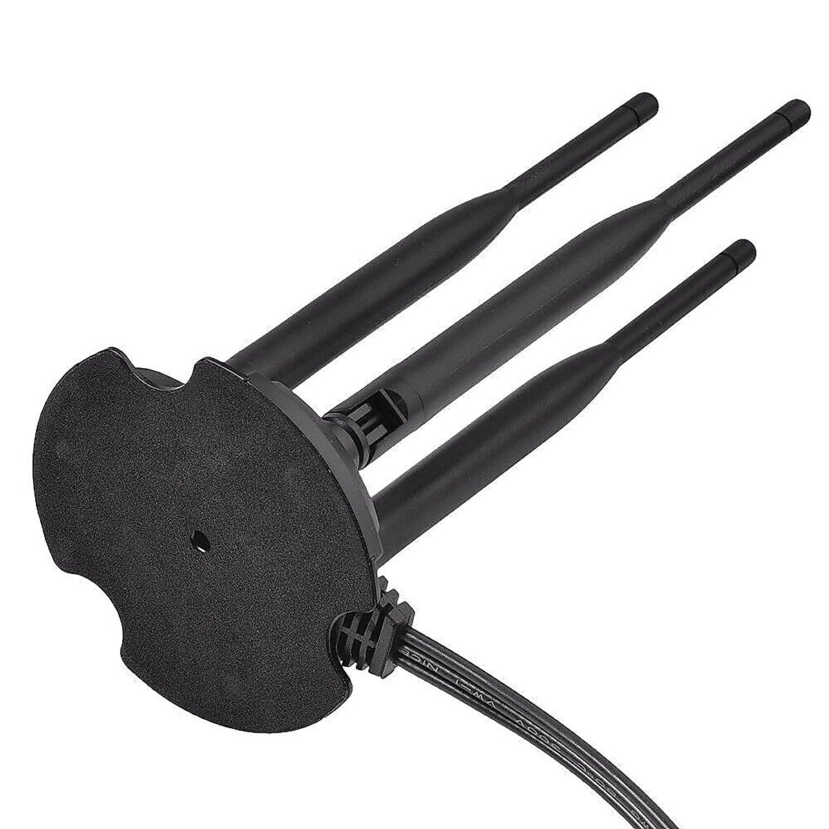 Eightwood 2.4GHz 5GHz Dual Band WiFi Antenna, 3 RP-SMA Connector WiFi 6 Antenna Magnetic Base for PC Desktop Computer, PCIe WiFi Card, WiFi Wireless Router, Mobile Hotspot, External WiFi USB Adapter