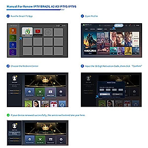Brazil IP-TV Exculsive Renew Code Brasil Code 1 Year Upgraded TV Movies, Canaiss Services and 1 Mini pad, Valid for A1/A2/A3/ HTV Box