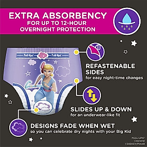 Pull-Ups Girls' Nighttime Potty Training Pants Training Underwear, 2T-3T, 21 Ct