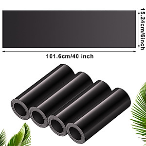 4 Pieces Magnetic Fireplace Draft Blocker Fireplace Vent Cover Blocker for Heat Loss Indoor Magnetic Draft Stopper for Inside Iron Frame Screen(36 x 4 Inch)