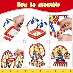 Carnival Ferris Wheel Centerpiece Carnival Theme Party Decorations Carnival Cake Holder Circus Carnival Favor Supplies for Candy Desserts Cake Carnival Ferris Wheel Party Decorations