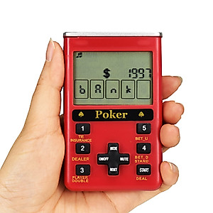 Lyght Electronic Handheld 7 in 1 Poker Game, Blackjack, Deuces, Baccarat, Slot, Lottery, Lucky 7 Dice, Casino Game…