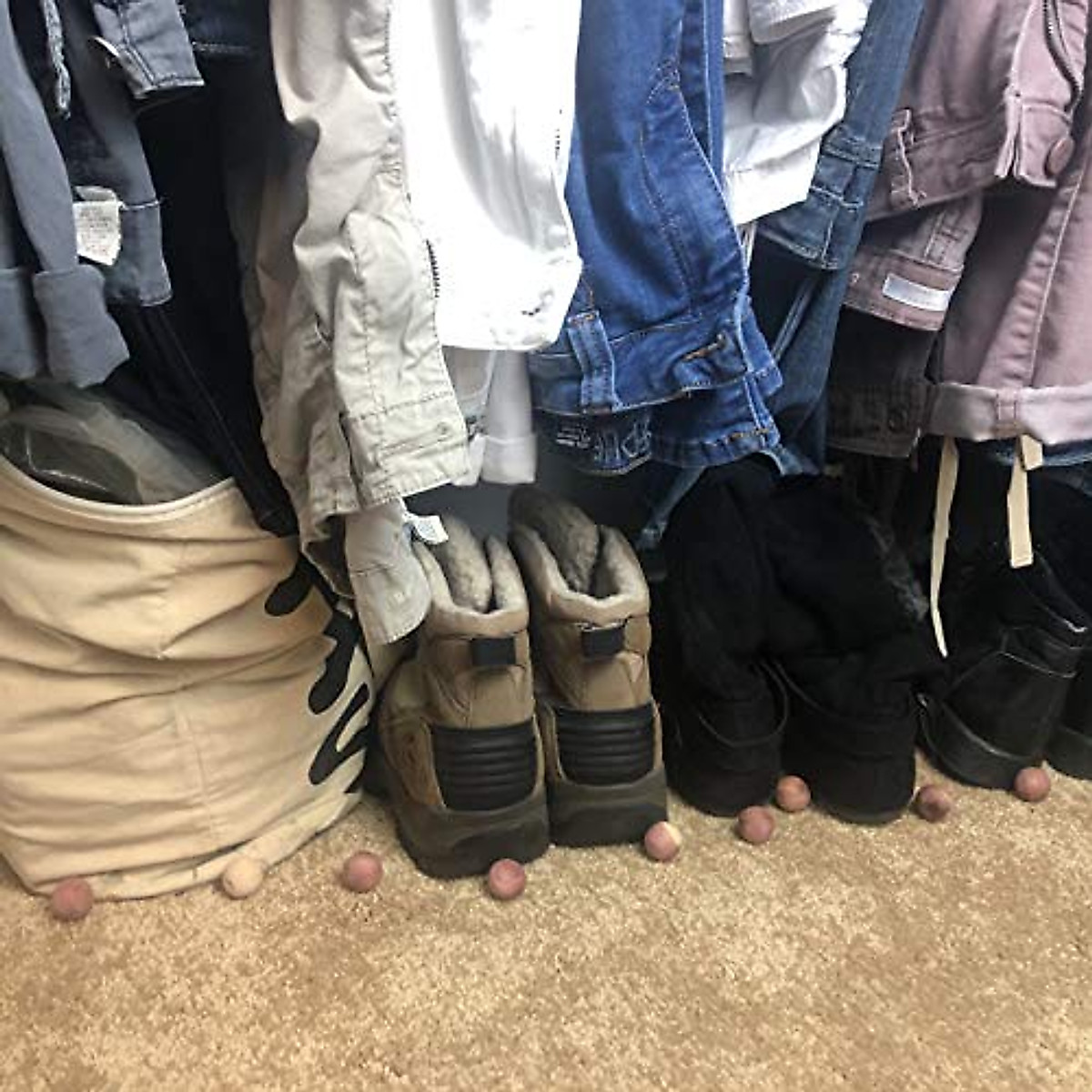 Cedar Balls Clothes Moth Repellant - Premium Quality USA Wood for Closet/Drawers (60 Pack), Protect Clothing with Natural Alternative to Moth Balls, Non-Toxic, Long Lasting, Family Safe, Smells Great.