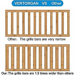 VERTORGAN Shoe Rack, 2 Tier Bamboo Stackable Shoe Shelf Storage Organizer for Entryway, Hallway, Closet and Living Room (Natural)