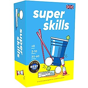 Super Skills - Action Game for Competitive People - Beat Your Friends at 120 Challenges - Fun Group Activity for Family Night or Party with Kids, Teen