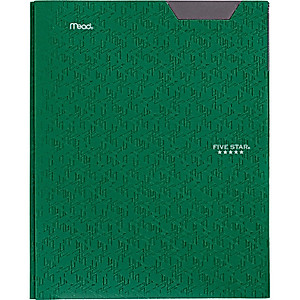Five Star 2-Pocket Folders, 4 Pack, Plastic Folders with Stay-Put Tabs and Prong Fasteners, Includes Writable Label, Holds 11" x 8-1/2", Assorted Colors (38048), 4 count (Pack of 1