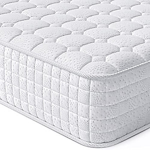 Vesgantti Full Mattress 10 Inch Innerspring Multilayer Hybrid Full Mattress - Ergonomic Design with Breathable Foam and Pocket Spring Mattress Full Size - Tight Top Series Medium Firm Feel