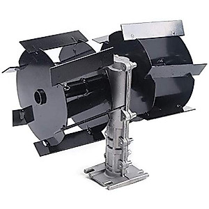 DYRABREST 9 Teeth Auger Tiller, 26mm Petrol Digging Head Mower Digging Head Cultivator Weeding Wheel Petrol Garden Digging Head Weeding Wheel