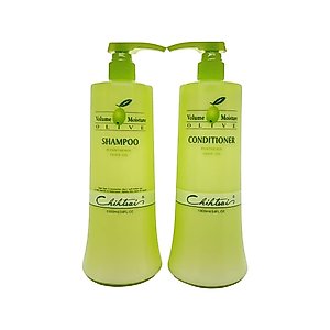 Chihtsai Volume Moisture Olive Shampoo & Conditioner Set (34 Fl.oz)
