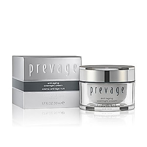 Elizabeth Arden PREVAGE Anti Aging Night Cream, Intensive Overnight Face Cream for Women, Helps Minimize Lines, Wrinkles, and Sun Damage, Works Overnight to Repair and Rejuvenate Skin, 1.7 oz Jar