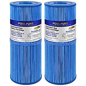 POOLPURE Antimicrobia PRB25-IN-M Spa Filter Replaces Unicel C-4326RA, Guardian 413-106, Filbur FC-2375M, 3005845, 17-2327, 100586, 33521, 25392, 817-2500, 5X13 Spa Filter, 2 Pack