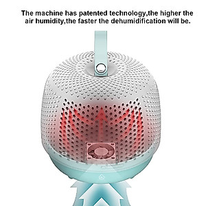 LUOWAN MINI Dehumidifier Portable Small Dehumidifier for Wardrobe,Dressing table,Cloakroom,Shoebox,Car,Bedroom,Bathroom(Blue)