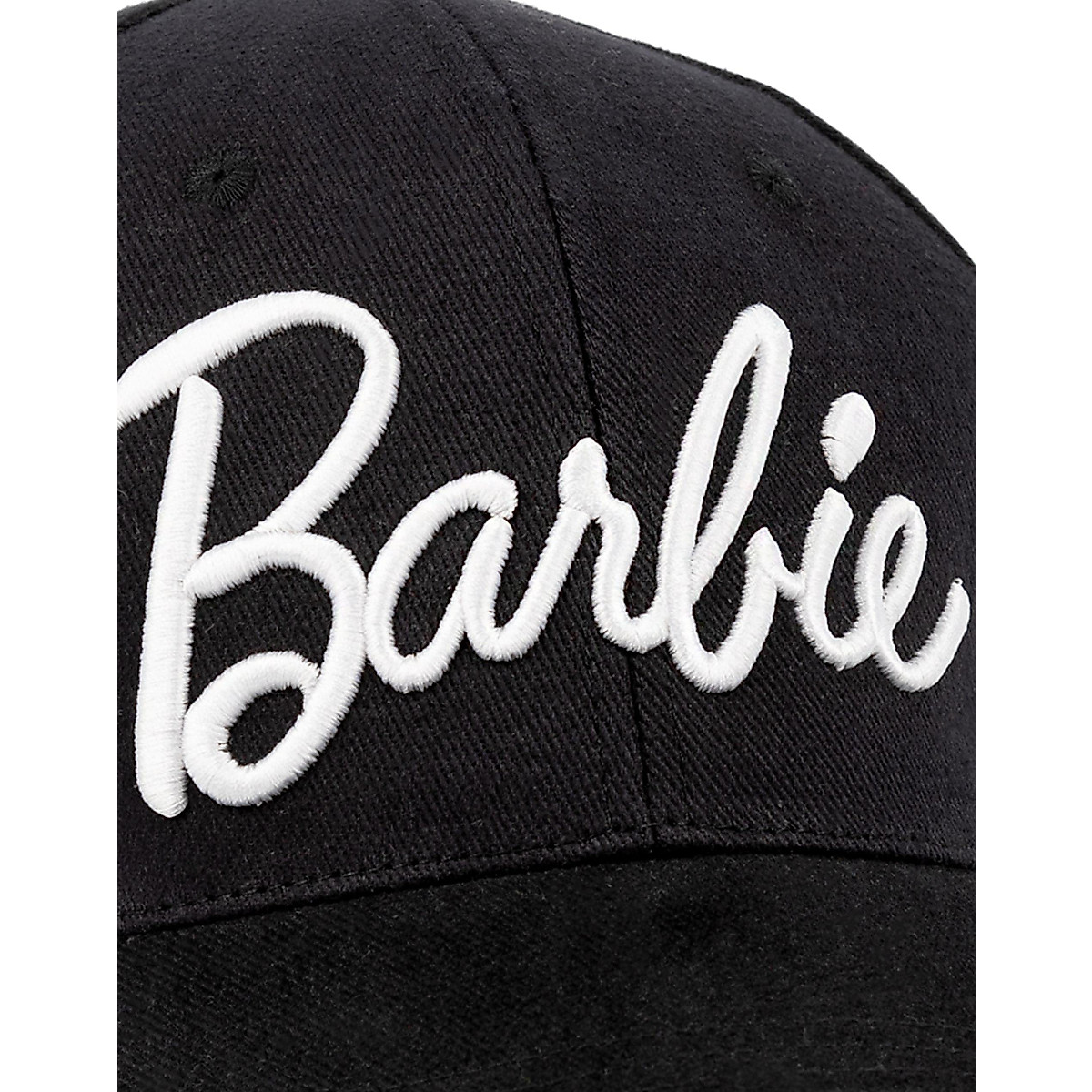 Barbie Cap Adults Teens Womens Embroidered Logo Black Hat One Size OneSize