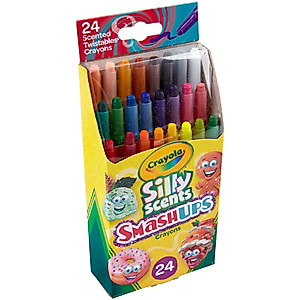 Crayola 24 Ct Silly Scents Mini Twistables Scented Smashups Crayons