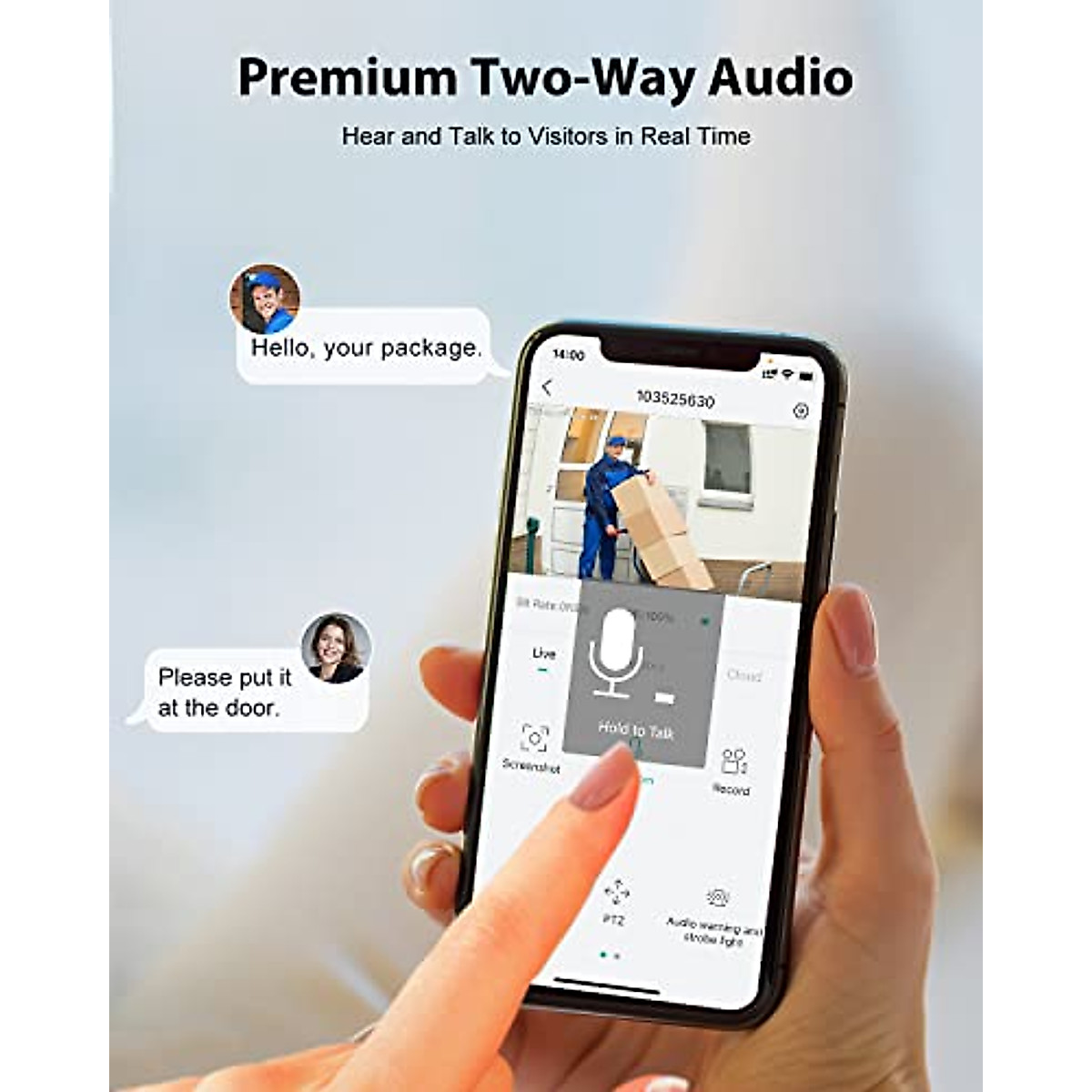 DEKCO Solar Security Camera Wireless Outdoor, 2K Night Vision with Spotlight, Pan Tilt 360° View, 2.4Ghz WiFi, 2-Way Talk, Human Detection, Cloud/SD Video Surveillance DC9E