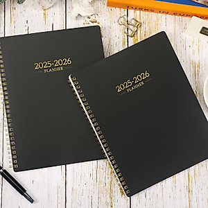 Planner 2023-2024 - Academic Planner 2023-2024 from Jul.2023 - Jun.2024, 2023-2024 Planner Weekly & Monthly with Tabs, 8" x 10", Flexible Cover, Thick Paper, Twin-Wire Binding, Perfect Daily Organizer - Black