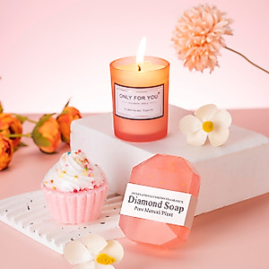 Birthday Gifts for Women,Happy Birthday Unique Female Gift Ideas for Girl Best Friend Gift Pink Gift Box Gift Basket for Women Gifts Set for Teenage Girl Sister Mom Birthday Presents