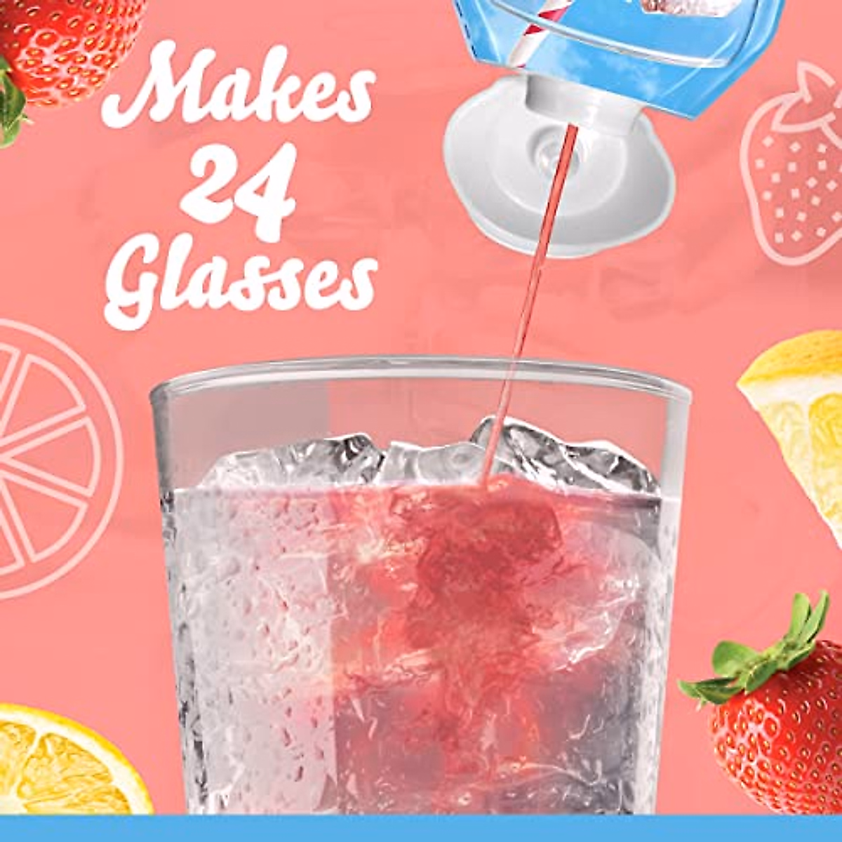 Crystal Light Sugar-Free Zero Calorie Liquid Water Enhancer - Strawberry Lemonade Water Flavor Drink Mix (1.62 fl oz Bottle)