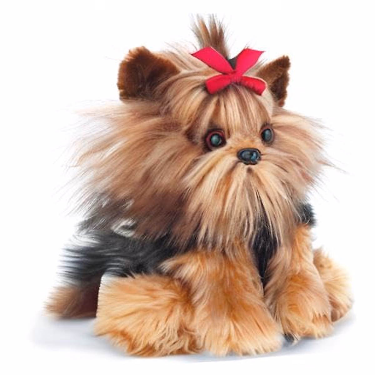 Bearington Collection Chewie The Yorkie Stuffed Dog, 13 Inch Realistic Stuffed Animal