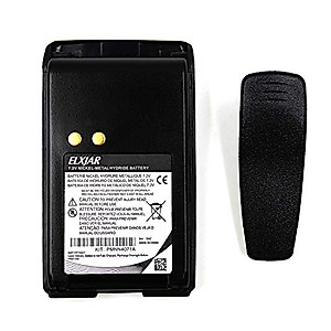 (2-Pack) 7.2V Ni-MH Replacement Battery for Motorola Radios MagOne BPR40 A8 PMNN4071 PMNN4071A PMNN4071AR Walkie Talkies with Belt Clip