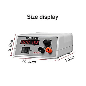 JOOY-TASK Adjustable DC Power Supply Variable Output &Lab Small Bench Power Supply (1.5~15V,2A) -(Input Voltage 90V~253V AC)