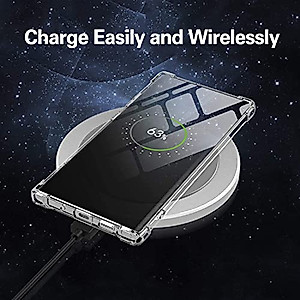 KIOMY Samsung Galaxy Note 10 Plus Case Diamond Clear with Hybrid Anti Yellow Design Hard PC Back Shell and TPU Raised Bezel Shockproof Bumper Protective Ultra Transparent Slim fit and Thin Phone Cover