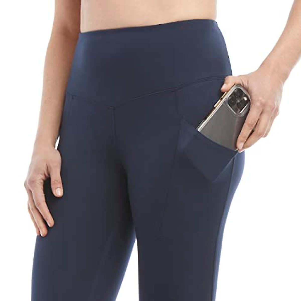 Danskin Women's Pacesetter 7/8 Legging, Neo Navy, Medium