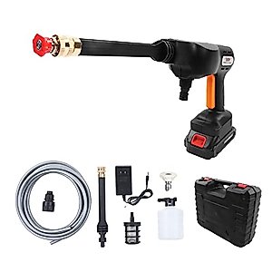 Akozon High Pressure Cleaner, Cordless Car Washing Machine 435PSI High Pressure Washer Portable with Filter for Car Motorcycle Garden Furniture
