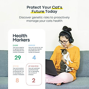 Basepaws Cat DNA Test Kit - Comprehensive Breed, Health and Dental Analysis Across 114 Traits for Accurate and Easy-to-Use Genetic Insights