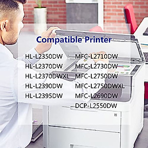 Saiyeeka TN760 Black High Yield Toner Cartridge for Brother Cartridge TN760 TN730 High Yield Toner for MFC-L2710DW HL-L2395DW DCP-L2550DW HL-L2350DW MFC-L2750DW HL-L2395DW Printer 2 Pack