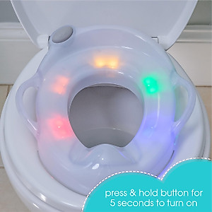 Summer Infant My Size Potty Ring Lights and Songs – Potty Training Seat Ring with Interactive Lights That Plays Music for Kids