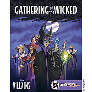Disney Villains Gathering of The Wicked Party Game | Horror Card Game | Strategy Game for Adults and Family | Ages 10+ | 8-18 Players | Average Playtime 30 Minutes | Made by Zygomatic