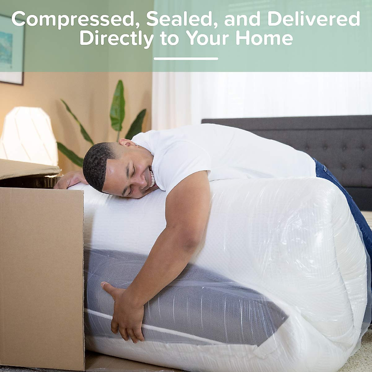 Perfect Cloud Made in The USA Elegance Plush Gel-Infused 12-inch Memory Foam Mattress - Pressure Relieving - Bed-in-a-Box (California King)